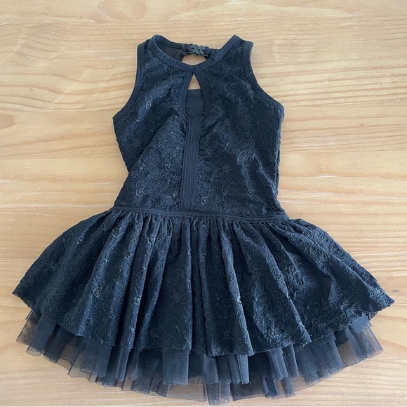 danz n motion | Costumes | Danz N Motion By Danshuz Black Lace Leotard With Skirt | Poshmark